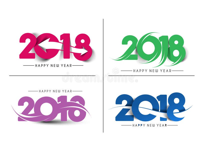 2018 text design stock vector. Illustration of green - 102579700