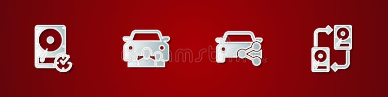 Set Hard Disk Drive with Clockwise, Car Sharing, and Data Exchange Hhd ...