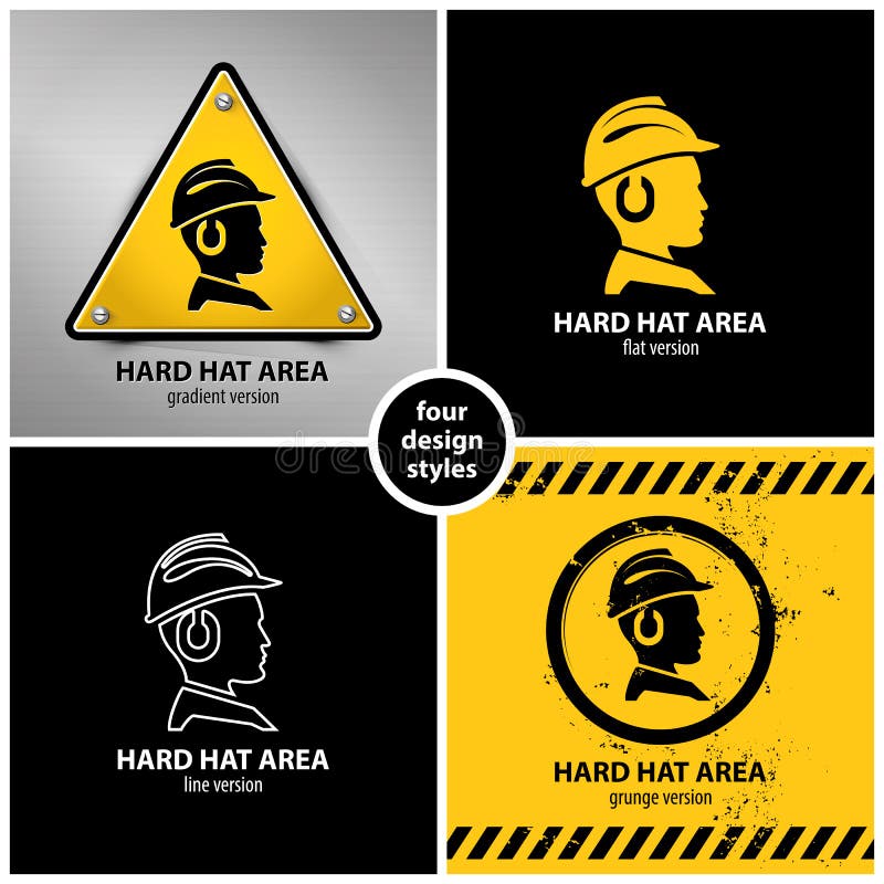 Caution Notice Hard Hat Stock Illustrations – 247 Caution Notice Hard ...