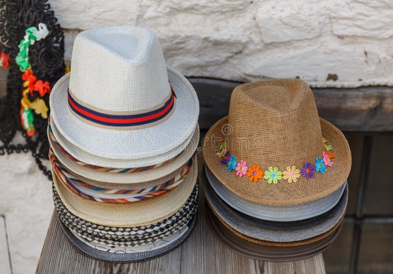 Set of Hats of the Same Size, but Different Aesthetics Stock Image ...