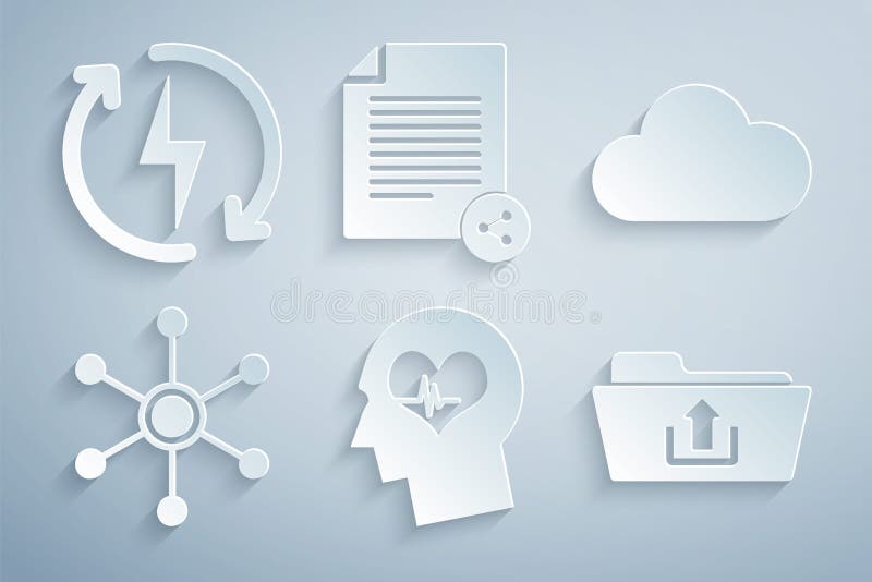 Set Head with Heartbeat, Music Streaming Service, Network, Folder ...