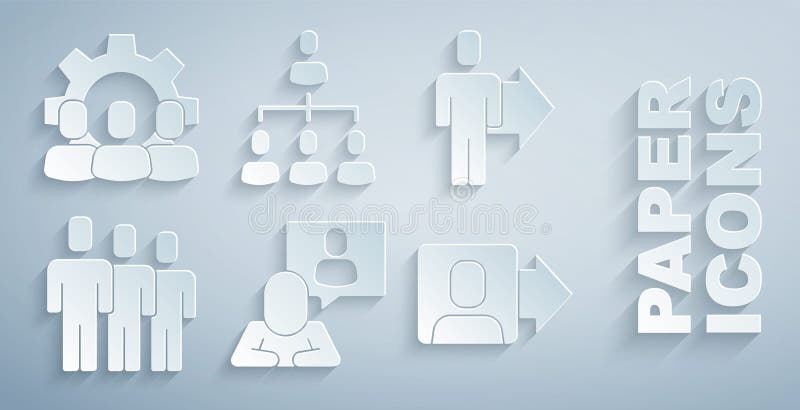 Set Head Hunting, Team Leader, Users Group, Hierarchy Organogram Chart ...