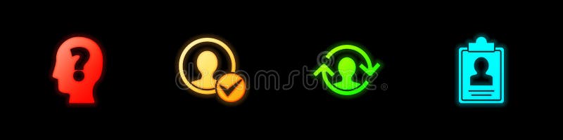 Set Head with Question Mark, Create Account Screen, Human Resources and ...