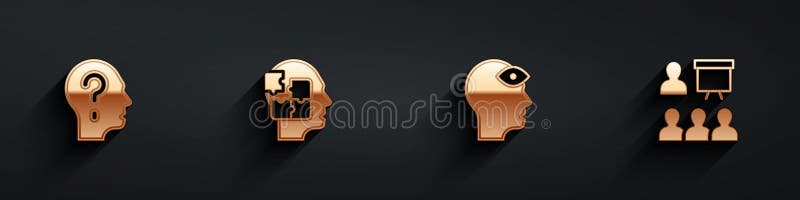 Set Head with Question Mark, Puzzles Strategy, Man Third Eye and ...