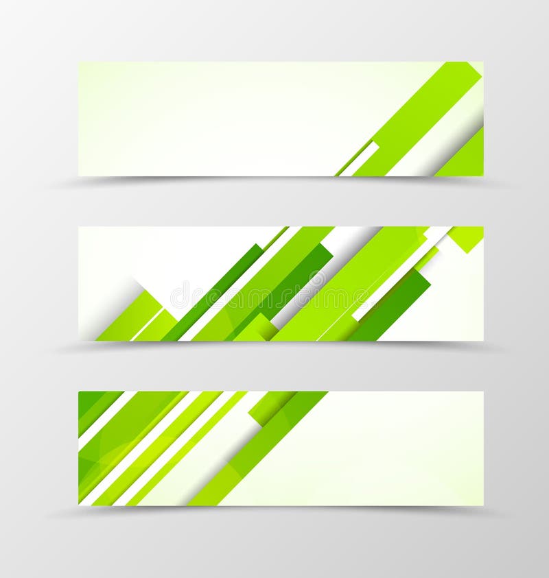 Set of Header Banner Digital Design Stock Vector - Illustration of ...