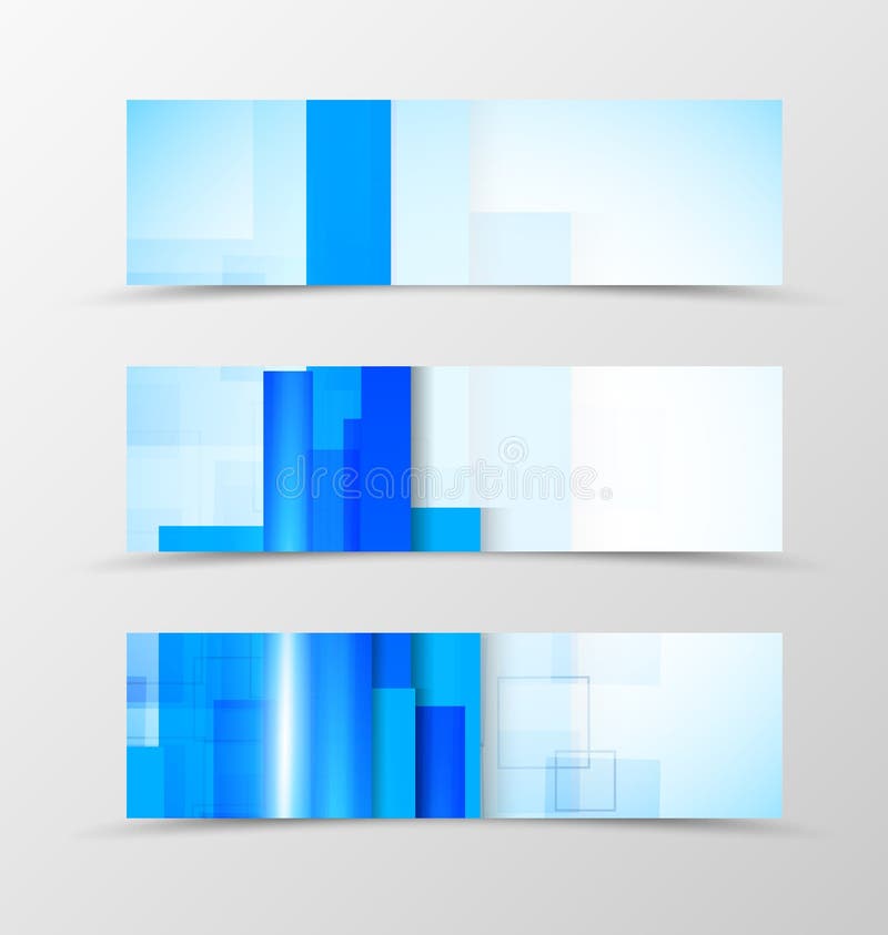 Set of Header Banner Digital Design Stock Vector - Illustration of ...