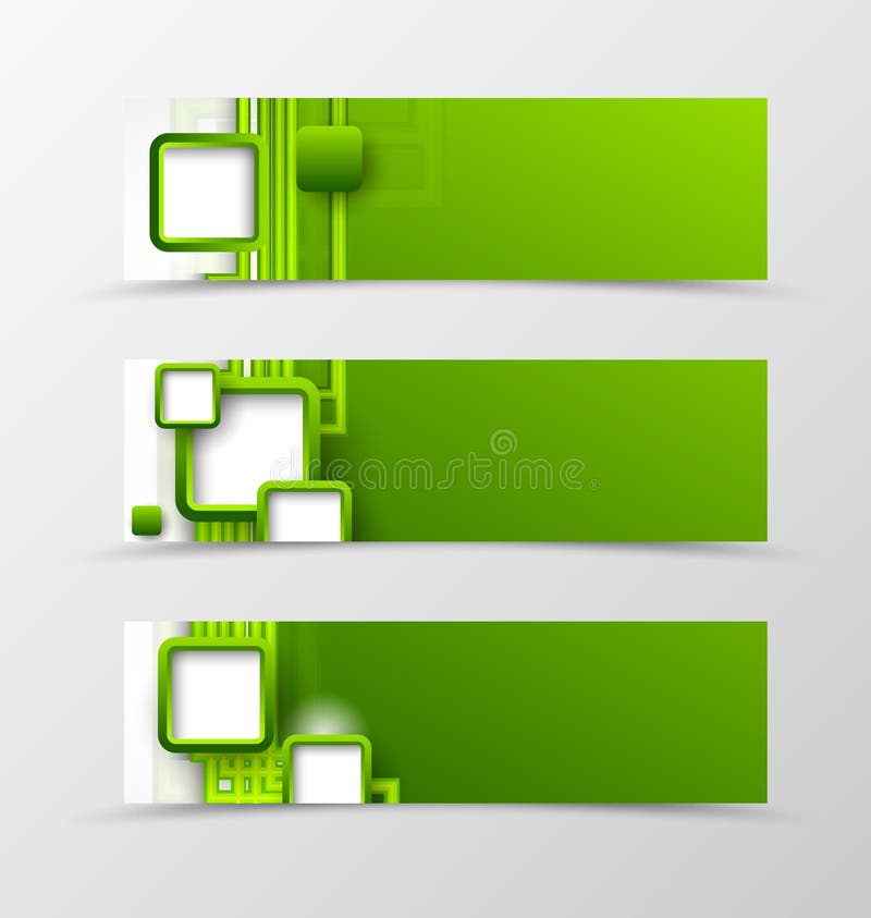 Set of Header Banner Digital Design Stock Vector - Illustration of ...