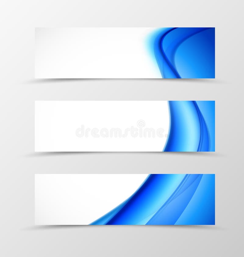 Set of Header Banner Dynamic Design Stock Vector - Illustration of ...