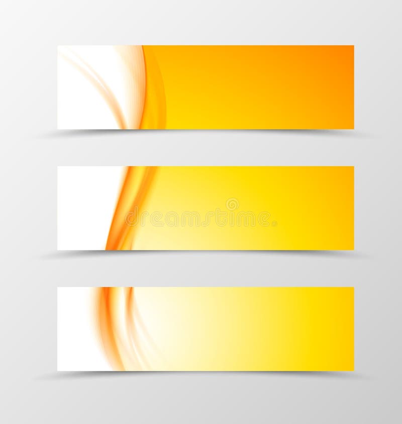 Set of Header Banner Dynamic Design Stock Vector - Illustration of ...
