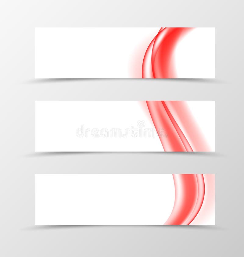 Set of Header Banner Dynamic Design Stock Vector - Illustration of ...