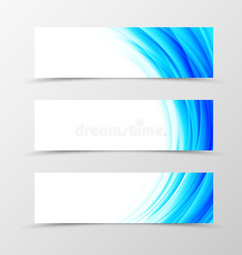 Set of Header Banner Dynamic Design Stock Vector - Illustration of ...