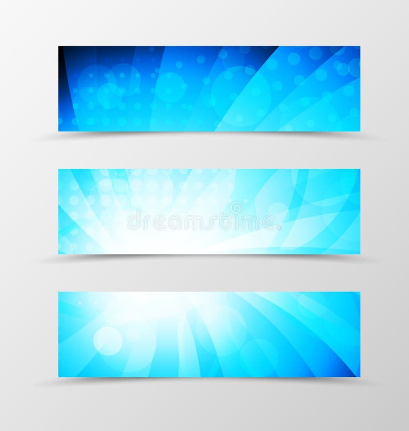 Set of Header Banner Dynamic Swirl Design Stock Vector - Illustration ...