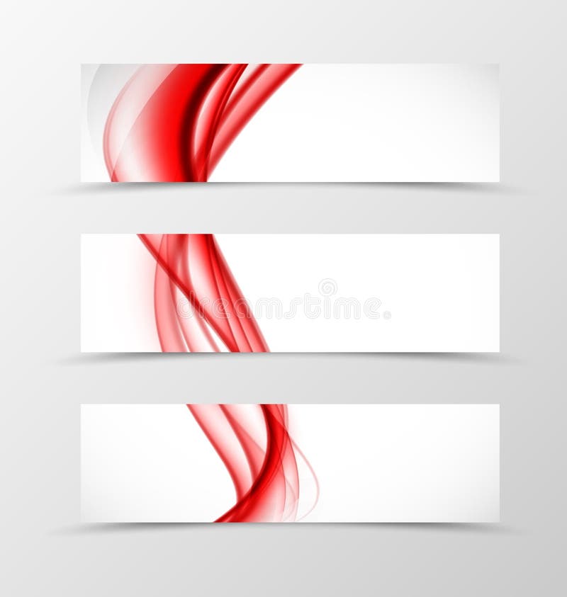 Set of Header Banner Wave Design Stock Vector - Illustration of header ...