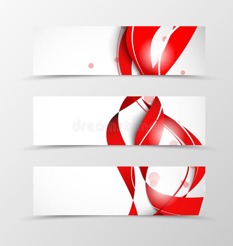 Set of Header Banner Wave Design Stock Vector - Illustration of bright ...