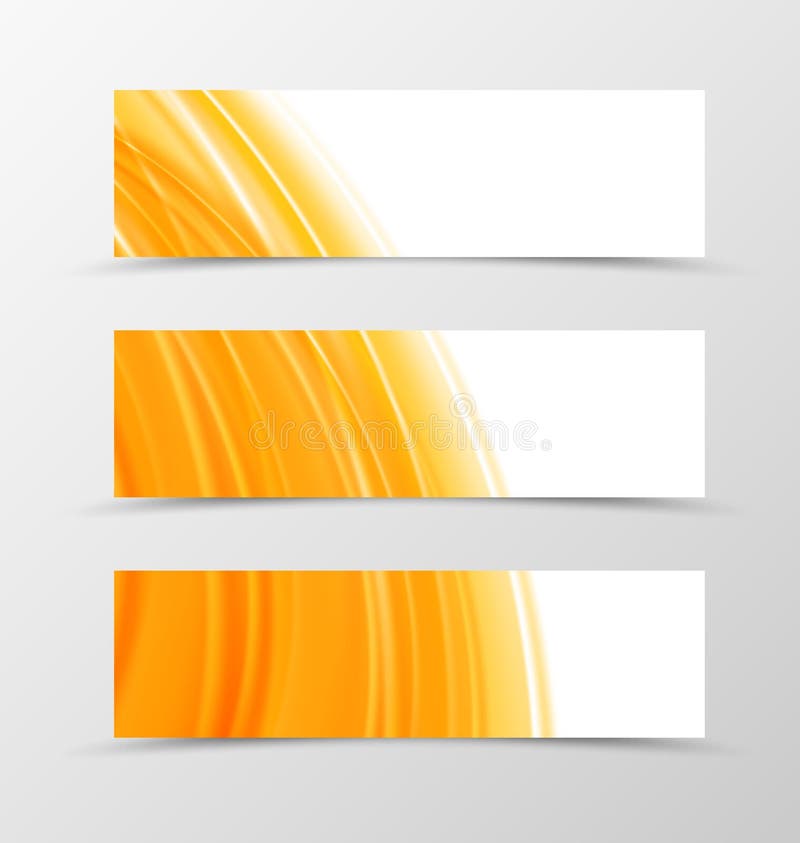 Set of Header Banner Wave Design Stock Vector - Illustration of light ...