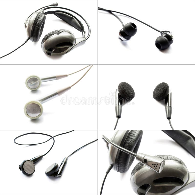 Set of headphones stock photo. Image of accessory, modern - 31591482