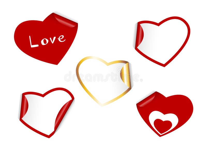Heart, Labels and Ribbons To Celebrate World Heart Day, Vector ...