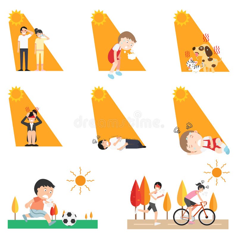 Heat Stroke Stock Illustrations – 11,422 Heat Stroke Stock ...