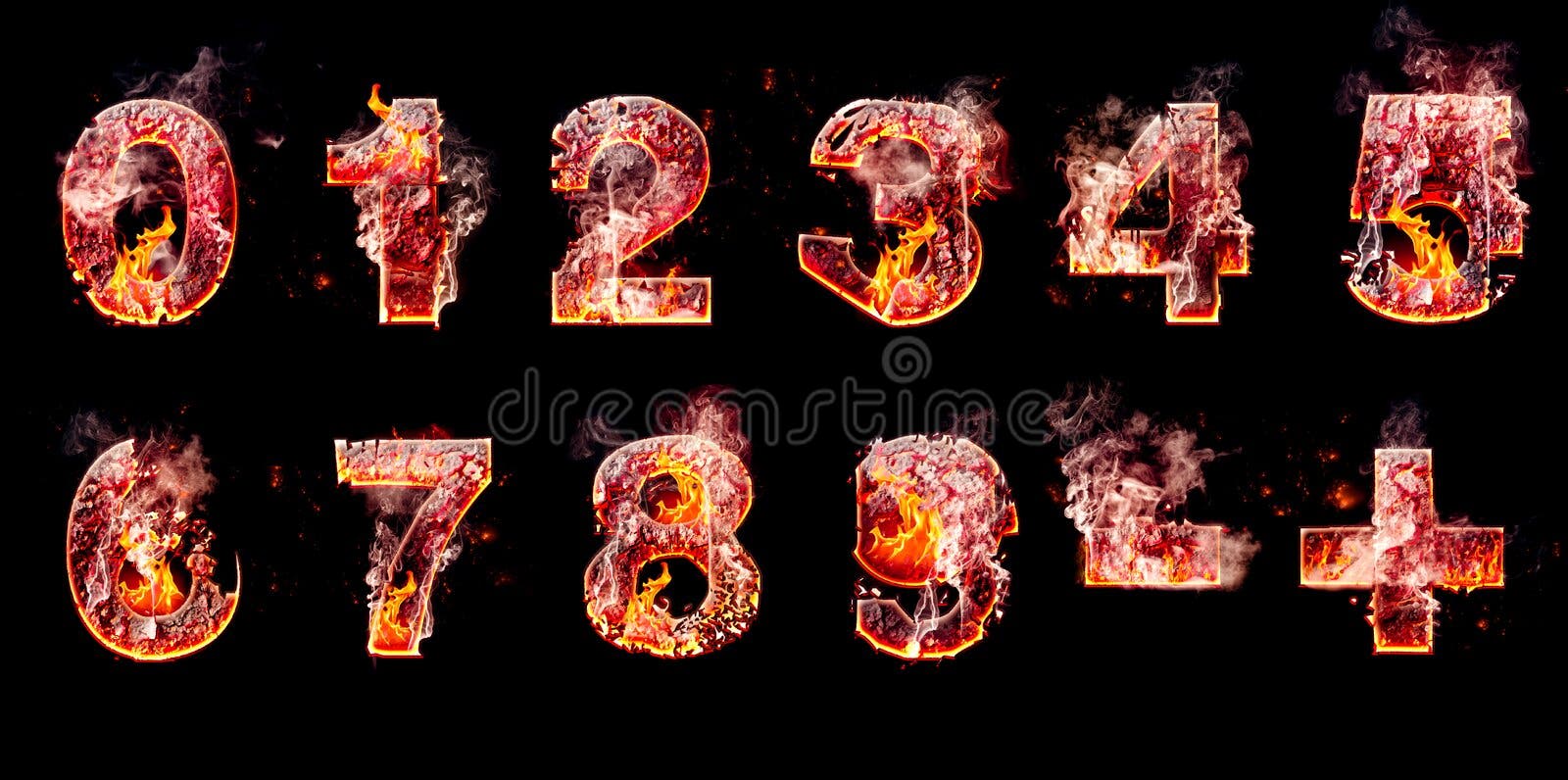 Fiery font stock illustration. Illustration of burn, blazing - 3538267