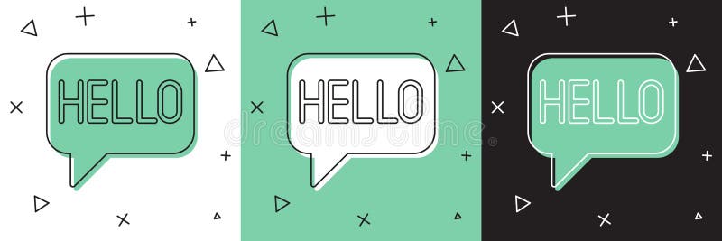 Speech Bubbles Hello Different Languages Stock Illustrations – 320 ...