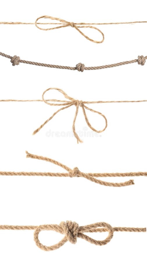 Set of Hemp Ropes on Background Stock Photo - Image of group, equipment ...