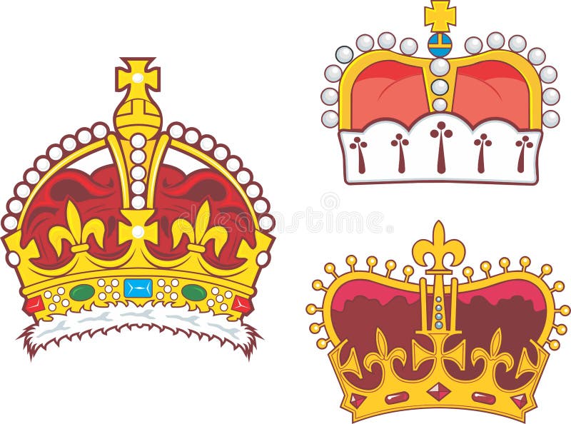Set of Heraldic Royal and Prince Crowns Stock Vector - Illustration of ...
