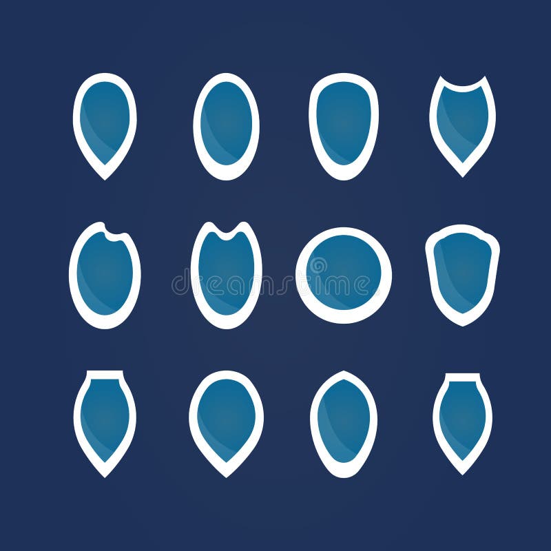 Set of heraldic shields stock vector. Illustration of lock - 104738309