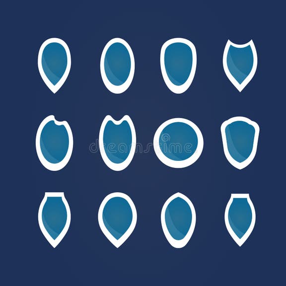 Set of heraldic shields stock vector. Illustration of lock - 104738309