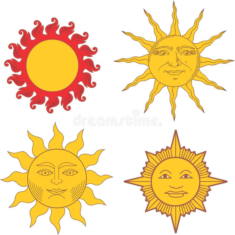 Heraldic Suns Stock Illustrations – 6 Heraldic Suns Stock Illustrations ...