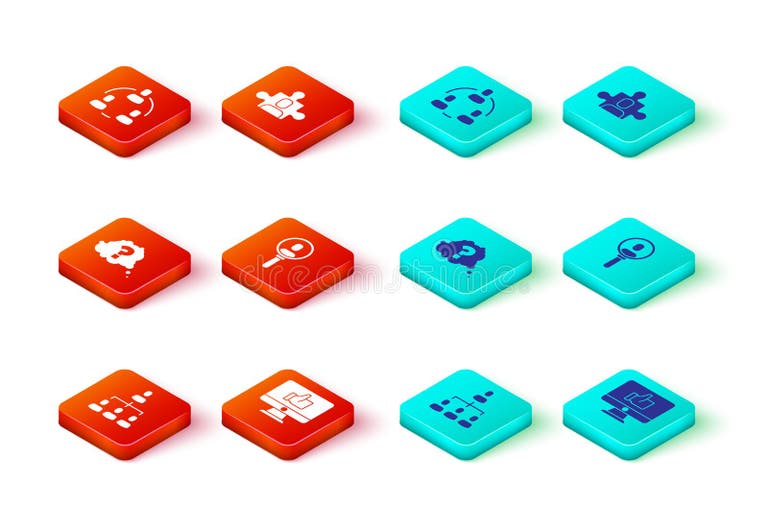 Set Hierarchy Organogram Chart, Hand Like, Question Mark, Search People, Project Team Base and ...