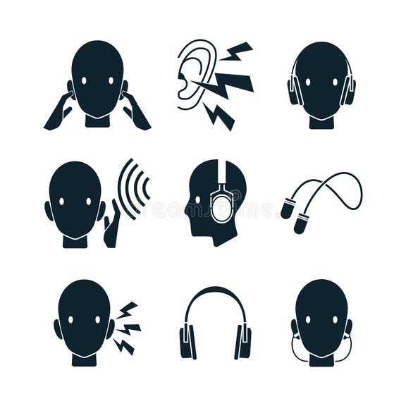 Set of high noise icon stock vector. Illustration of high - 366459478