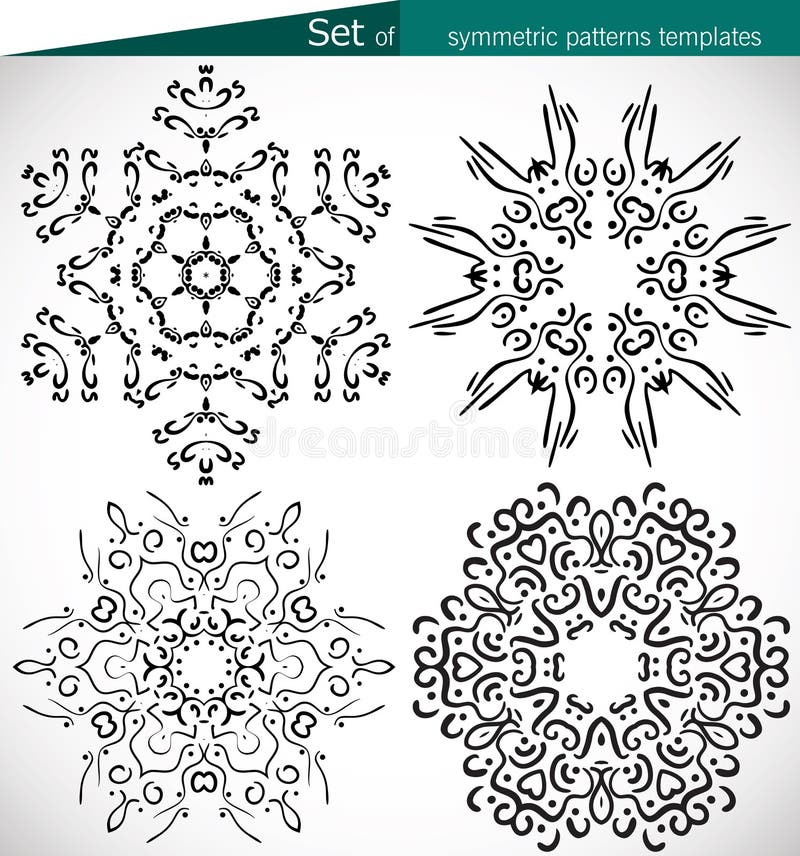 Set of High-quality Symmetric Patterns Templates for Design Stock ...
