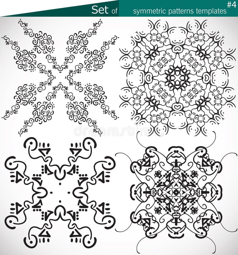 Set of High-quality Symmetric Patterns Templates for Design Stock ...