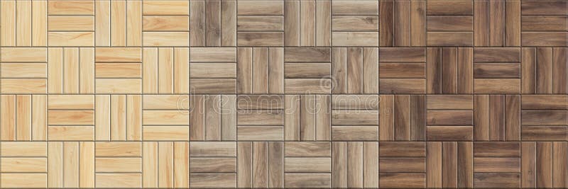Set of High Resolution Seamless Textures of Wooden Parquet. Checkered ...