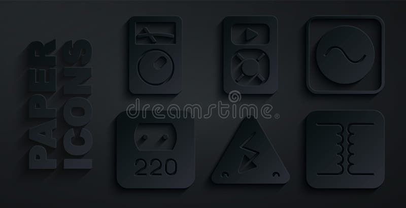 Set High Voltage, AC Source, Electrical Outlet, Transformer, Music ...
