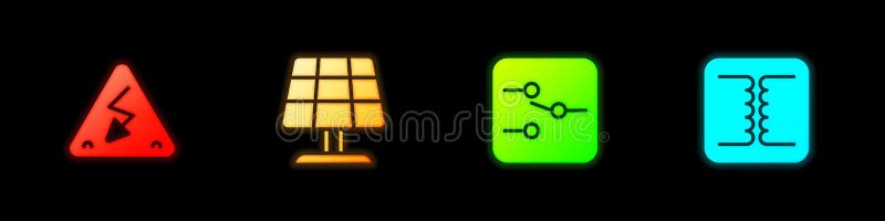 Set High Voltage, Solar Energy Panel, Switch in Electronic Circuit and ...
