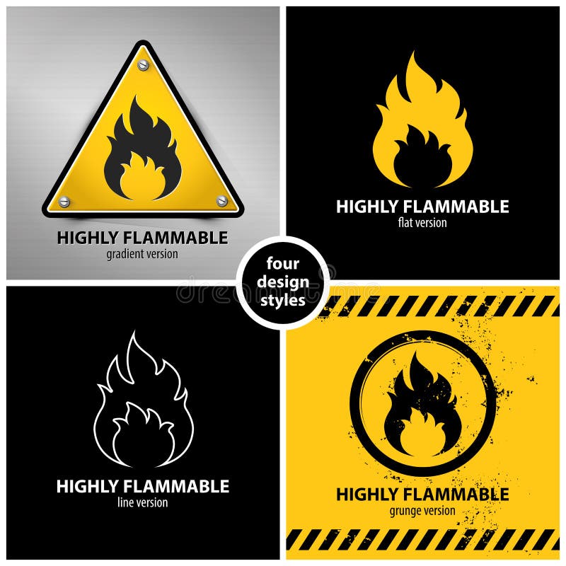 Flammable Triangle Stock Illustrations – 2,094 Flammable Triangle Stock ...