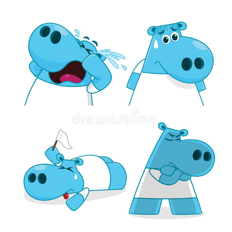 Sad Cartoon Hippo Stock Illustrations – 54 Sad Cartoon Hippo Stock ...