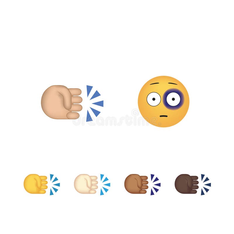 Hand Emoticon Emoji Vector Icon Collection. Stock Vector - Illustration ...