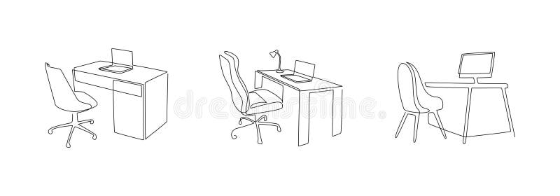 Continuous Line Drawing Vector Computers Stock Illustrations – 51 ...
