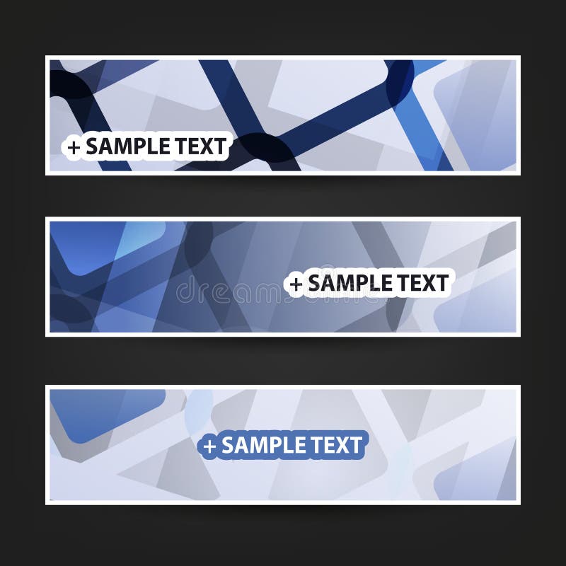 Set of Horizontal Banner Background Designs, Ad Templates - Colors ...