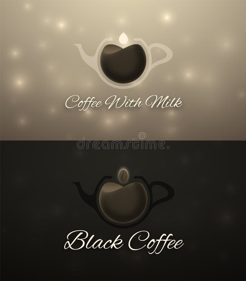 Set of Horizontal Coffee Banners Stock Vector - Illustration of icon ...