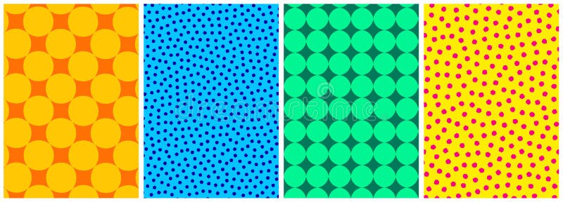 Set of Horizontal Different Colorful Patterns Stock Vector ...