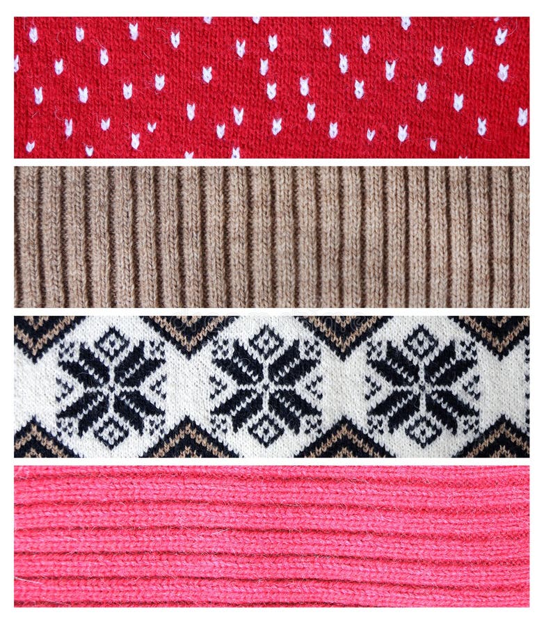 Set of Horizontal or Vertical Banners with Wool Sweater Texture of ...