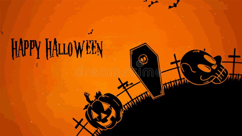 Comic Halloween Vector Illustration Poster Template Stock Vector ...