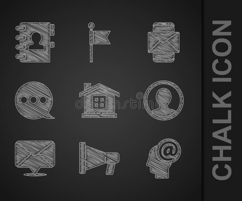 Set House, Megaphone, Mail and E-mail, Create Account Screen, Envelope, Speech Bubble Chat ...