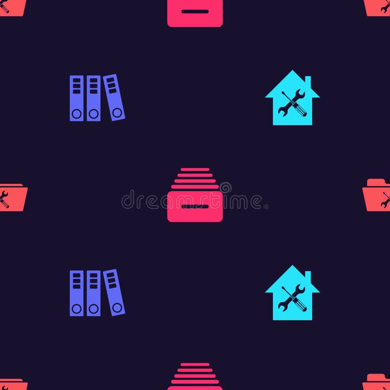 Office Documents Pattern Stock Illustrations – 837 Office Documents ...