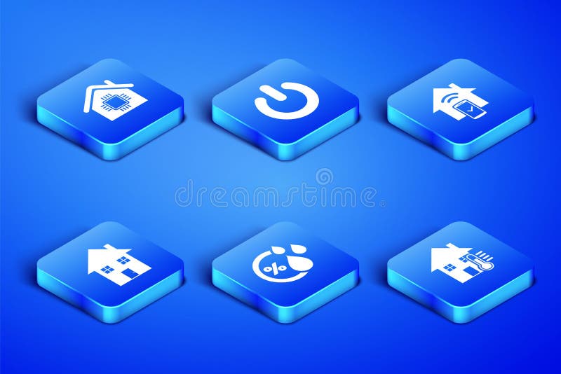 Set House Temperature, Smart Home, Humidity, Power Button and Remote ...