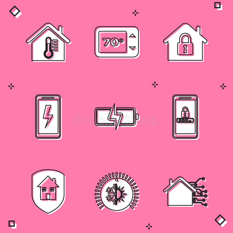 Set House Temperature, Thermostat, Under Protection, Mobile Charging ...