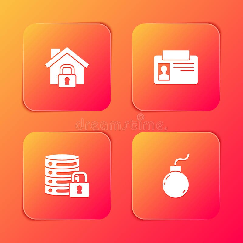 Set House Under Protection, Identification Badge, Server Security with ...